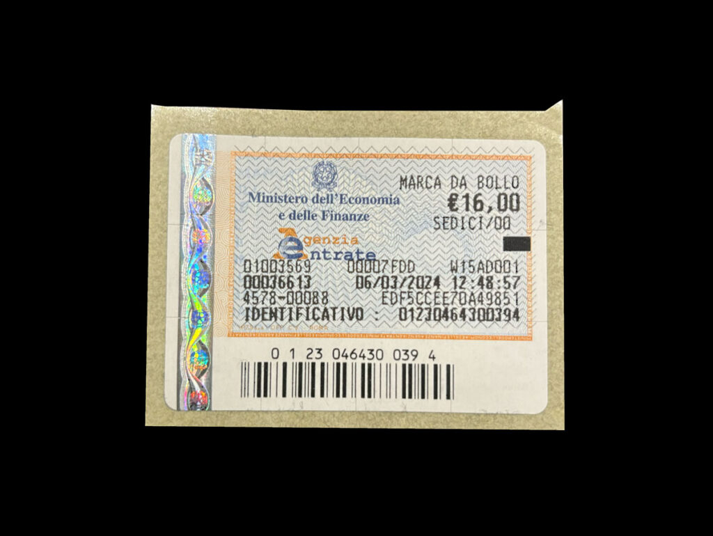 Marca da Bollo: Italian Revenue Stamps | Puglia Everyday